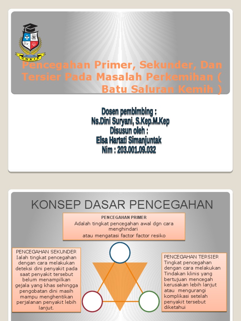ELSA BSK Pencegahan Primer Sekunder Dan Tersier | PDF