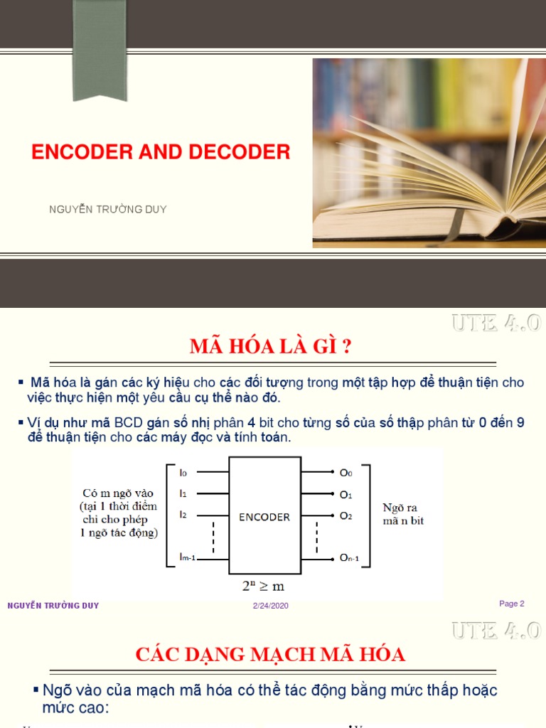 Encoder and Decoder | PDF