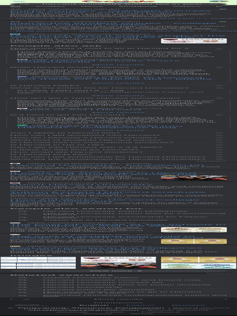 Harvard University Tuition Fee in Pesos | PDF | Harvard University ...