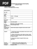 RPA Perkembangan Fizikal | PDF
