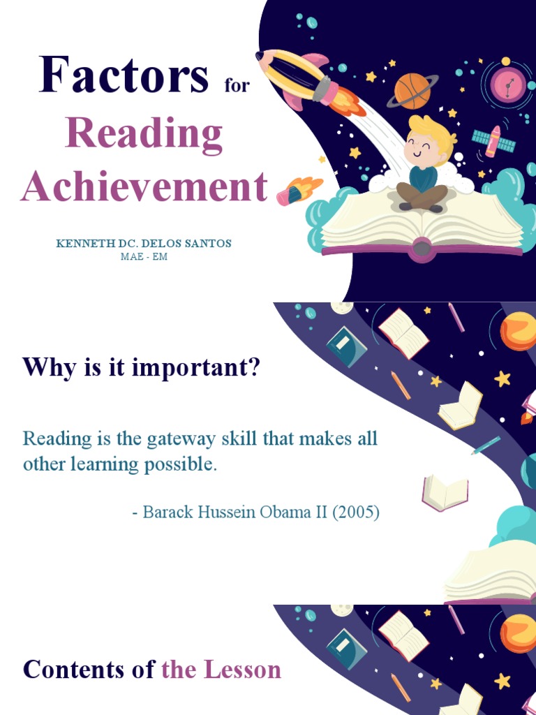Factors For Reading Achievement by Kenneth DC. Delos Santos | PDF ...