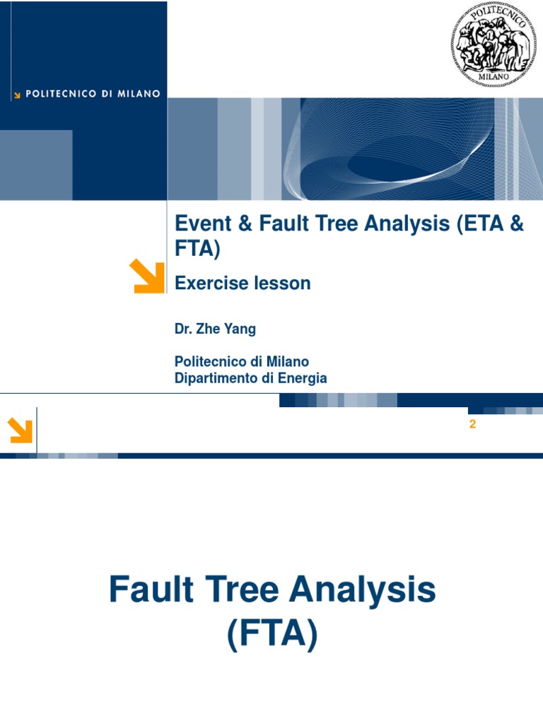 Event & Fault Tree Analysis (ETA & Fta) : Exercise Lesson | PDF ...
