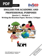 EAPP Q2 - Mod 1 Writing A Position Paper | PDF | Argument | Evidence