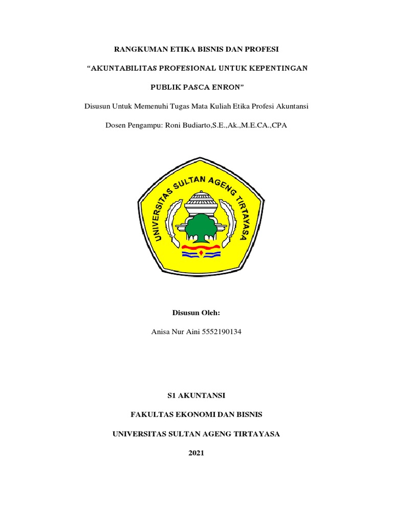 Rangkuman Bab 6 - Anisa Nur Aini - 5552190134 | PDF