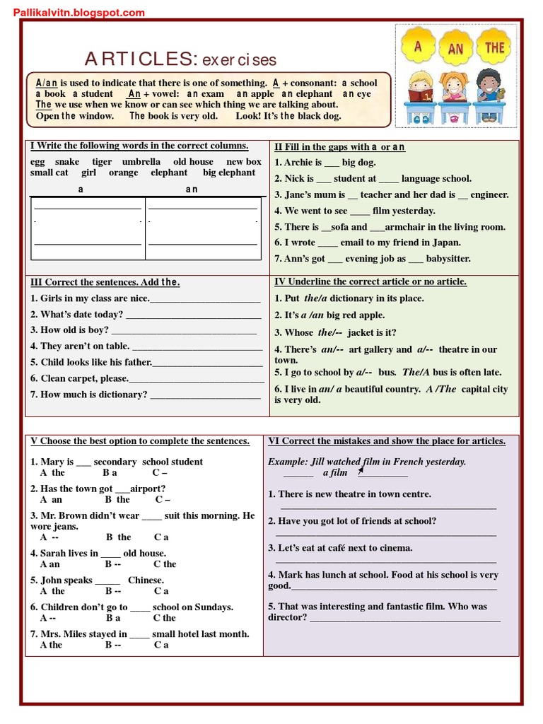 Article Usage Exercises | PDF | Language Families | Human Communication