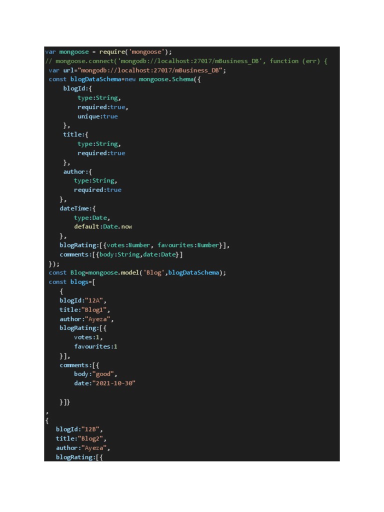 Var Mongoose | Download Free PDF | Computing | Object Oriented Programming