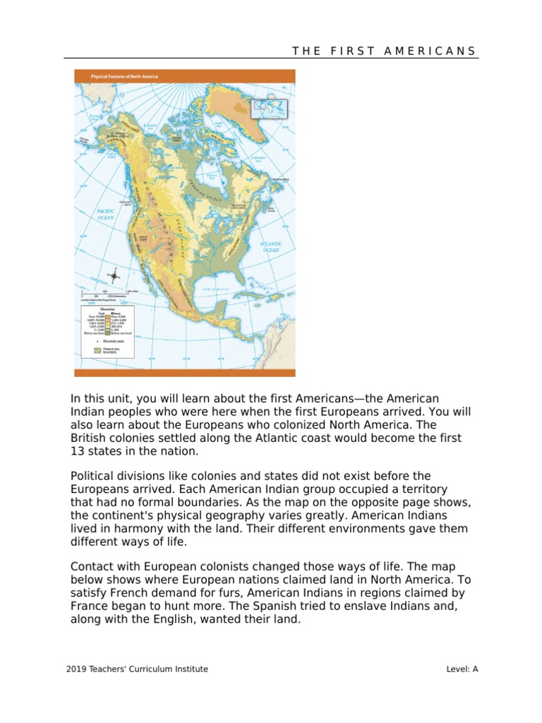 Lesson 1the First Americans | PDF | Libraries