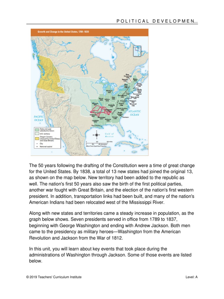 Lesson 11 Political Developments in The Early Republic | PDF ...