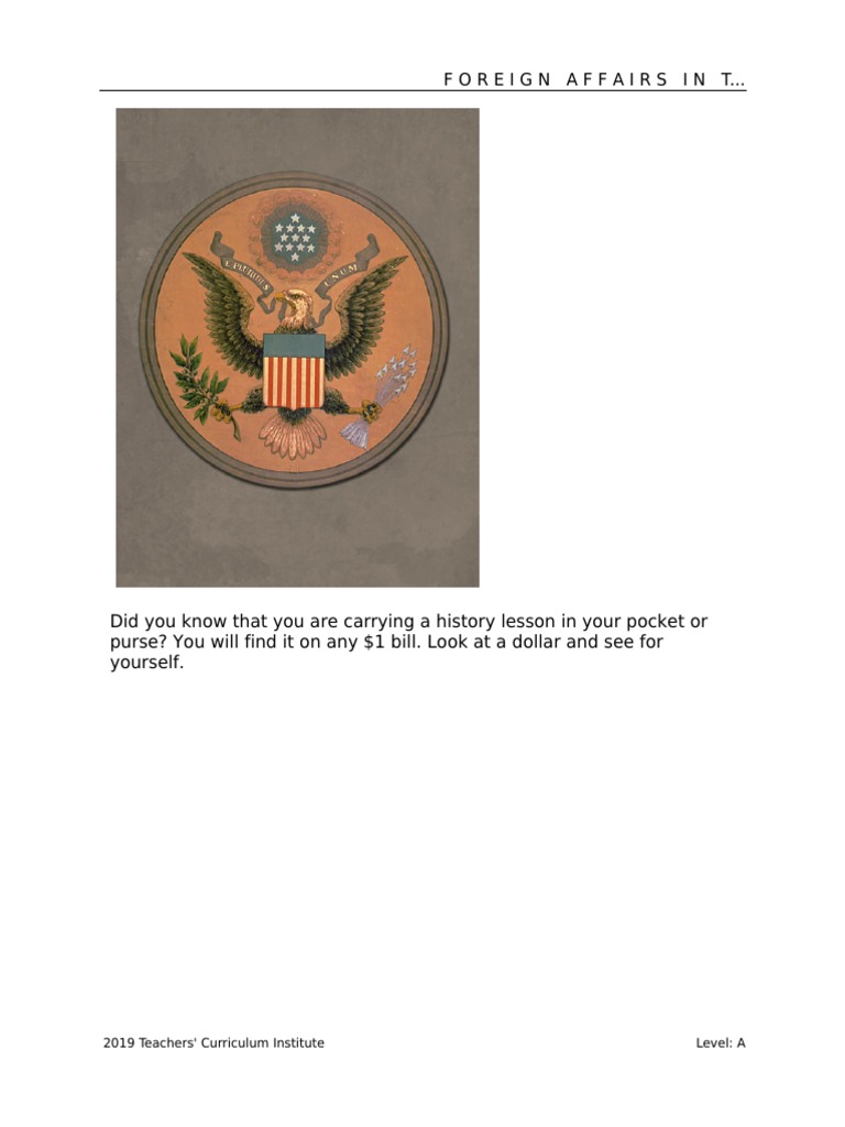 Lesson 12 Foreign Affairs in The Young Nation | PDF | Tecumseh ...