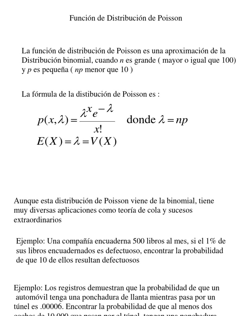 Distribución de Poisson | PDF