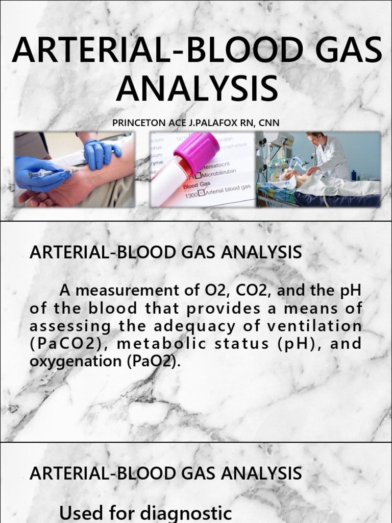 Arterial Blood Gas Analysis | PDF | Clinical Medicine | Medical Specialties