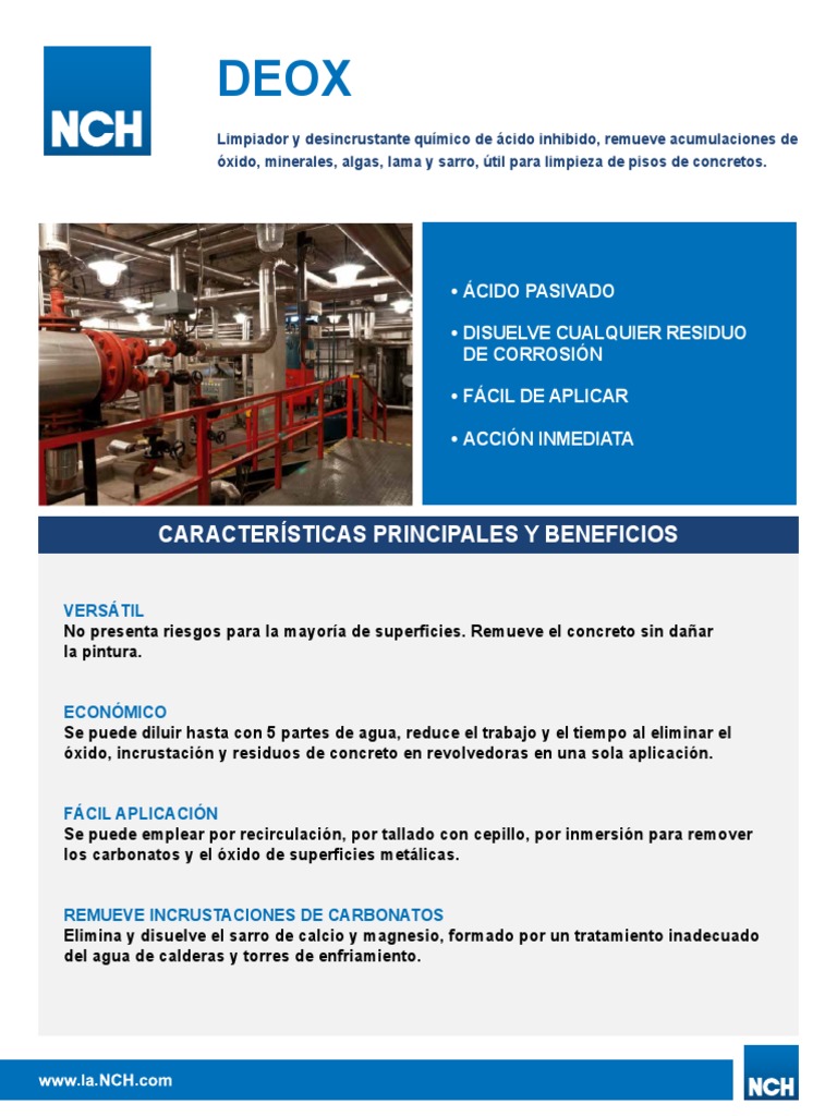 NCH Chemical La A242 Deox-Web 2017 | PDF