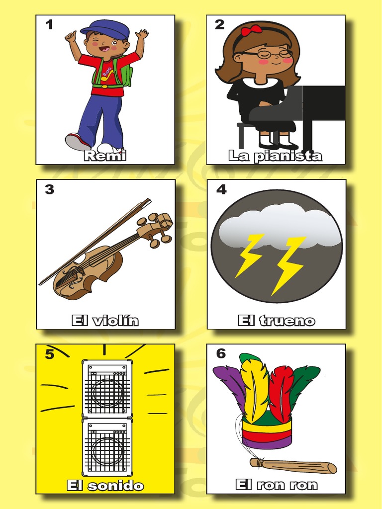 Loteria Musical Preschool | PDF