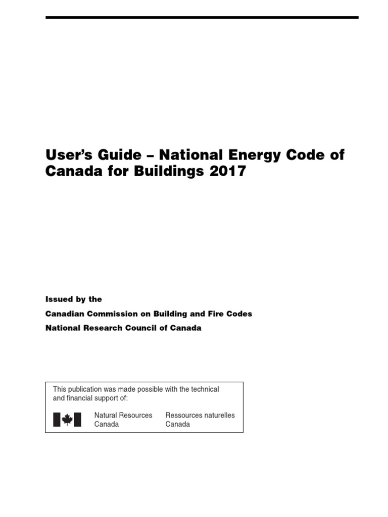 2017NECBUG-V1 UG National Energy Code of Canada-Buildings | Download ...