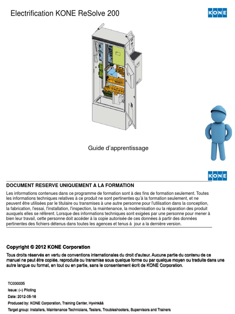 KCE KONE ReSolve 200 Electrification Core Learning Guide - FR | PDF ...