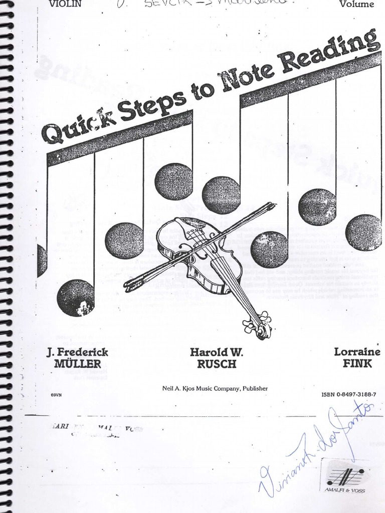 Quick Steps To Note Reading Vol 1 | PDF