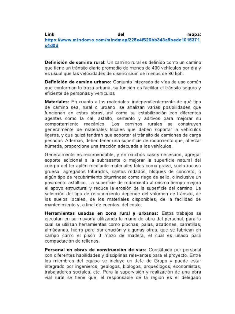 Un Camino Rural Como Un Camino | PDF | Hormigón