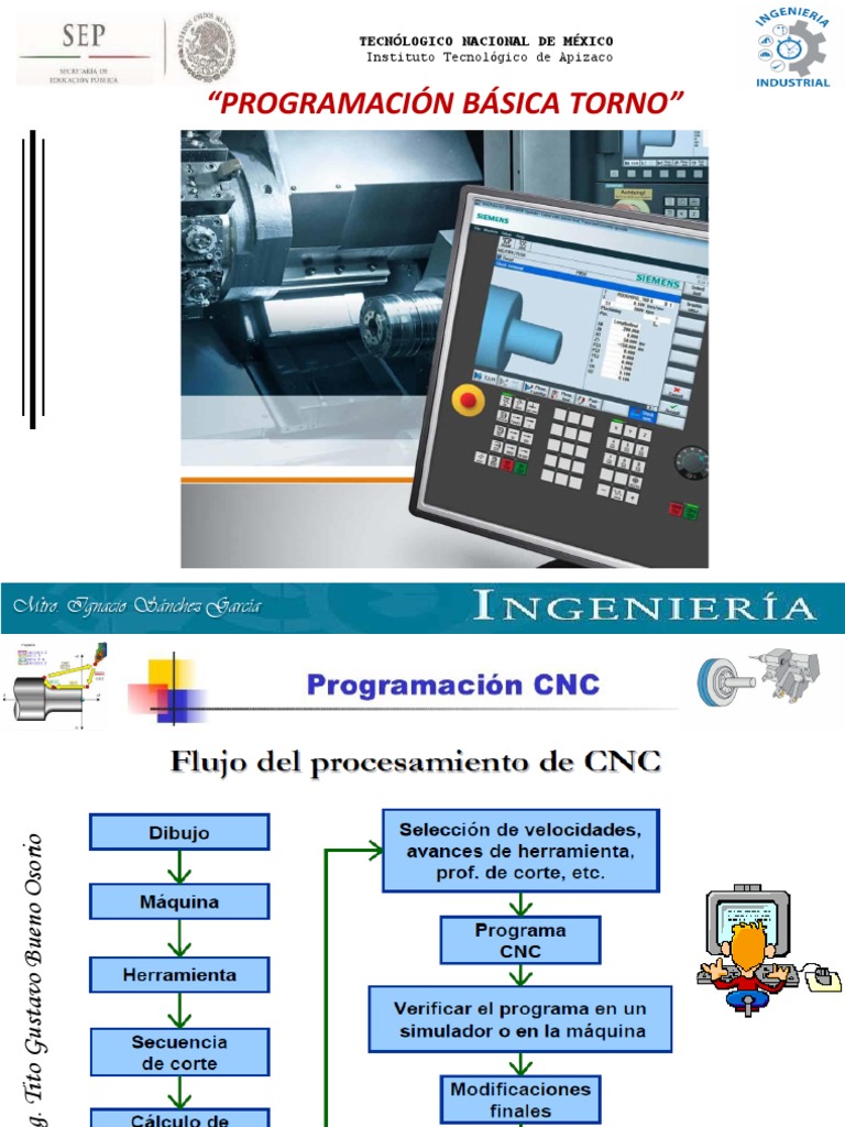 Uni Iii Programación Básica Torno CNC | PDF | Control numerico ...