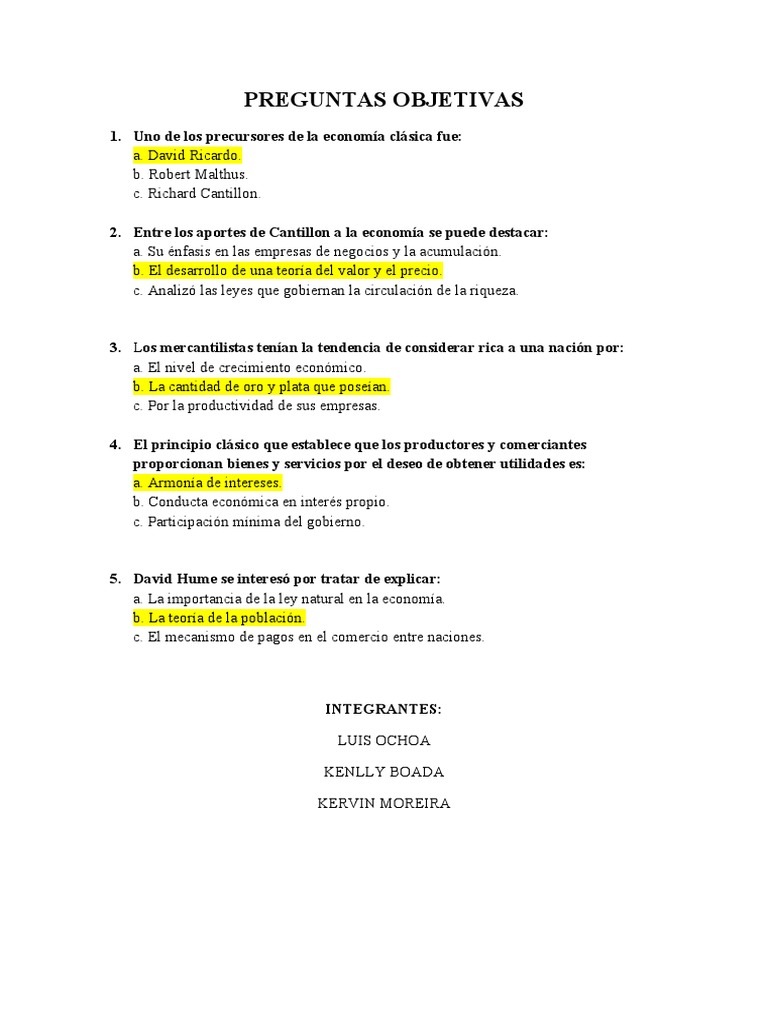 Preguntas Objetivas | PDF