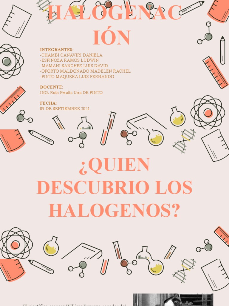 HALOGENACION | PDF | Benceno | Cloro