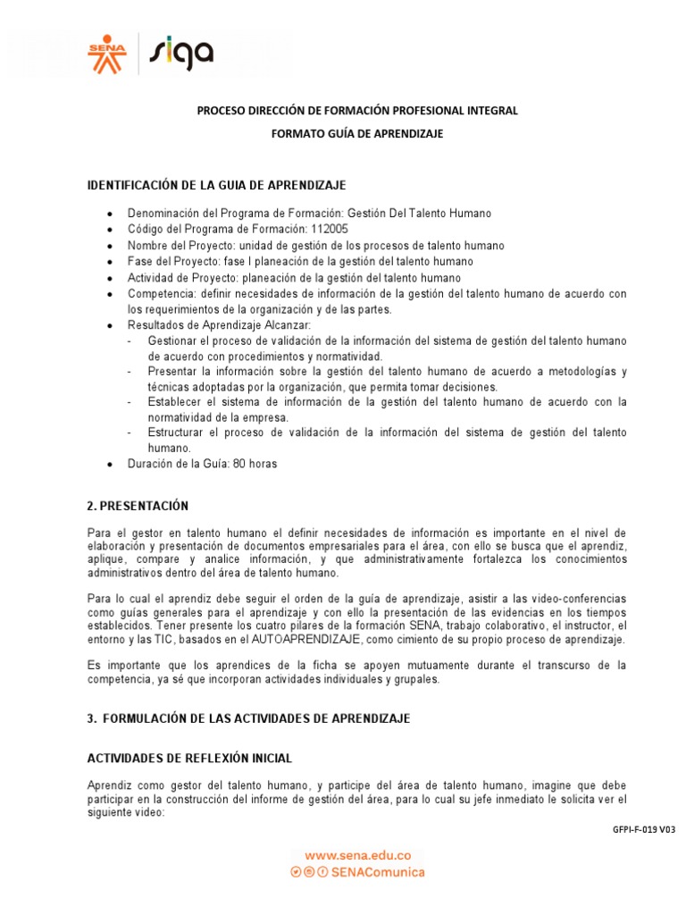 GFPI-F-019 - GUIA - DE - APRENDIZAJE Definir Necesidades de Información de La Gestión Del ...