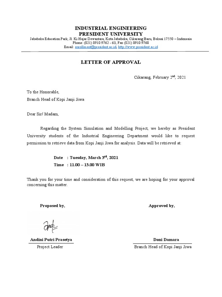 Approval Letter + Statement Letter | PDF | Career & Growth