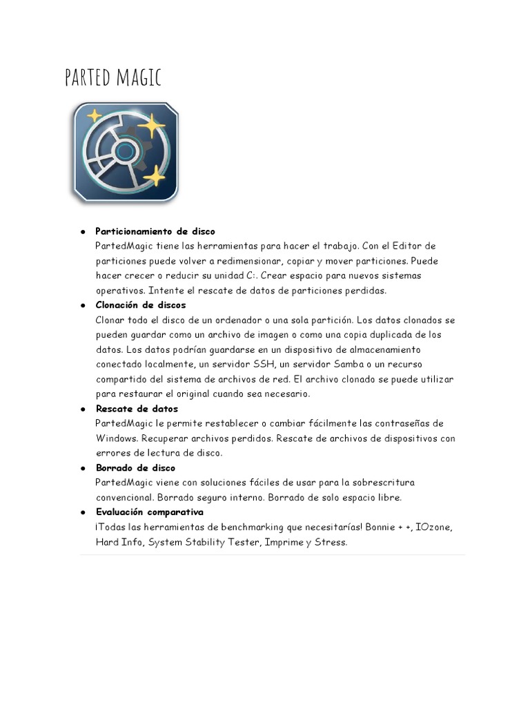 Herramientas de Partición y Clonación | PDF