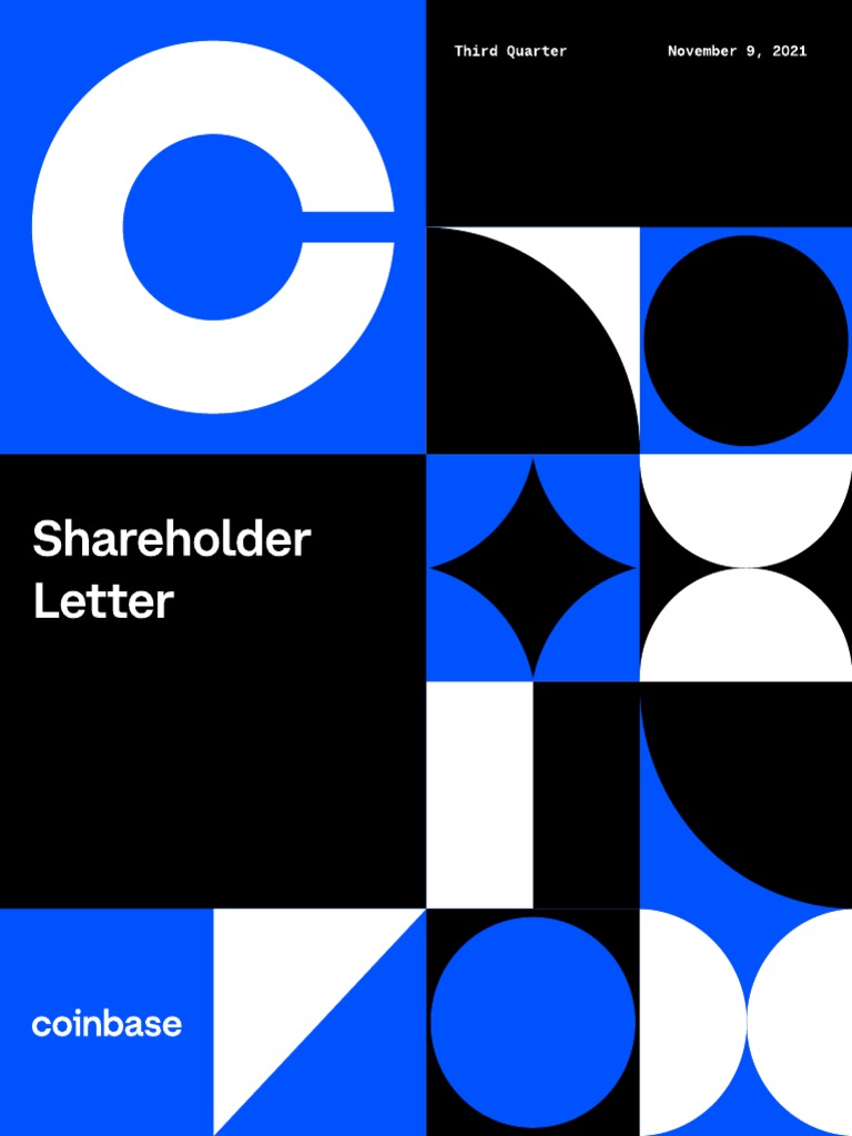 Coinbase Q321 Shareholder Letter | PDF | Cryptocurrency | Business