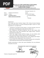 625 Surat Edaran Informasi Awal Pelaksanaan HUT Ke-80 PGRI Dan HGN 2025 | PDF