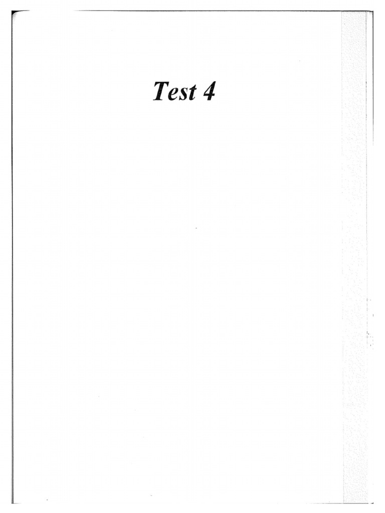 Test 4 Reading Book 4 | PDF
