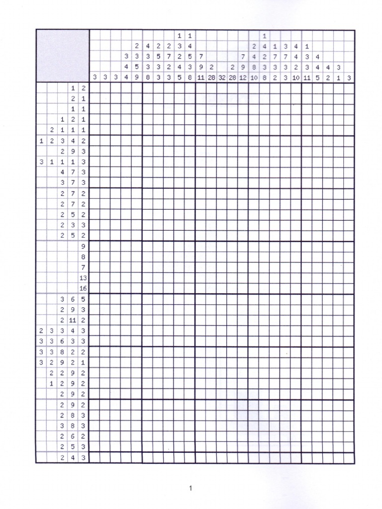 Nanogramas - Huge Nonograms | PDF