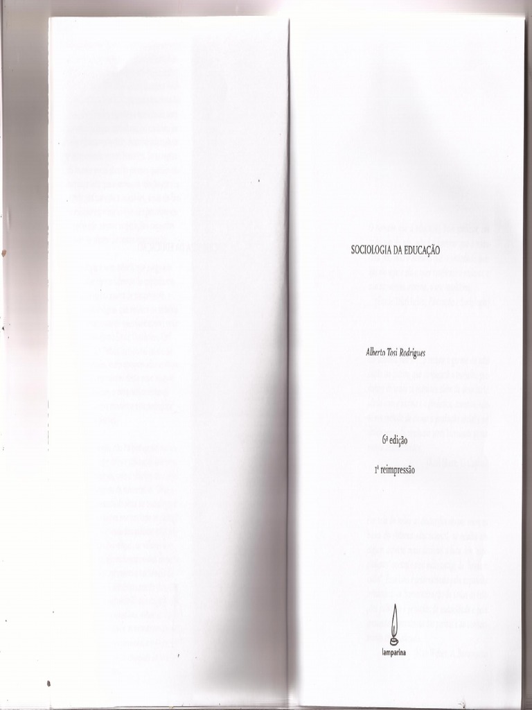 Texto 1 - RODRIGUES, Alberto Tosi - Sociedade, Educação e Vida Moral | PDF