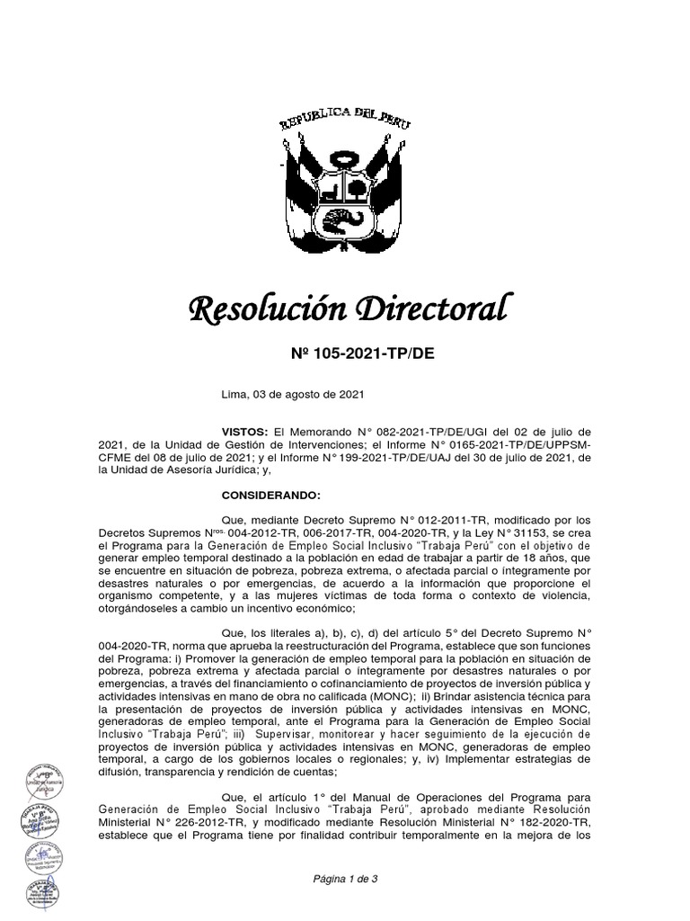 RD 105-2021-Tp-De Guia Seguimiento Al Bienestar de Los Participantes ...