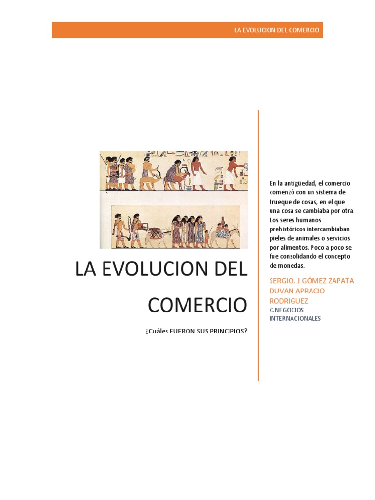 Evolucion Historica Del Comercio | PDF | Comercio | Permuta