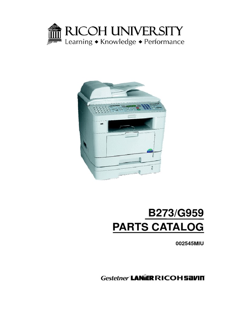 Partes AC205 INg | PDF | Image Scanner | Manufactured Goods
