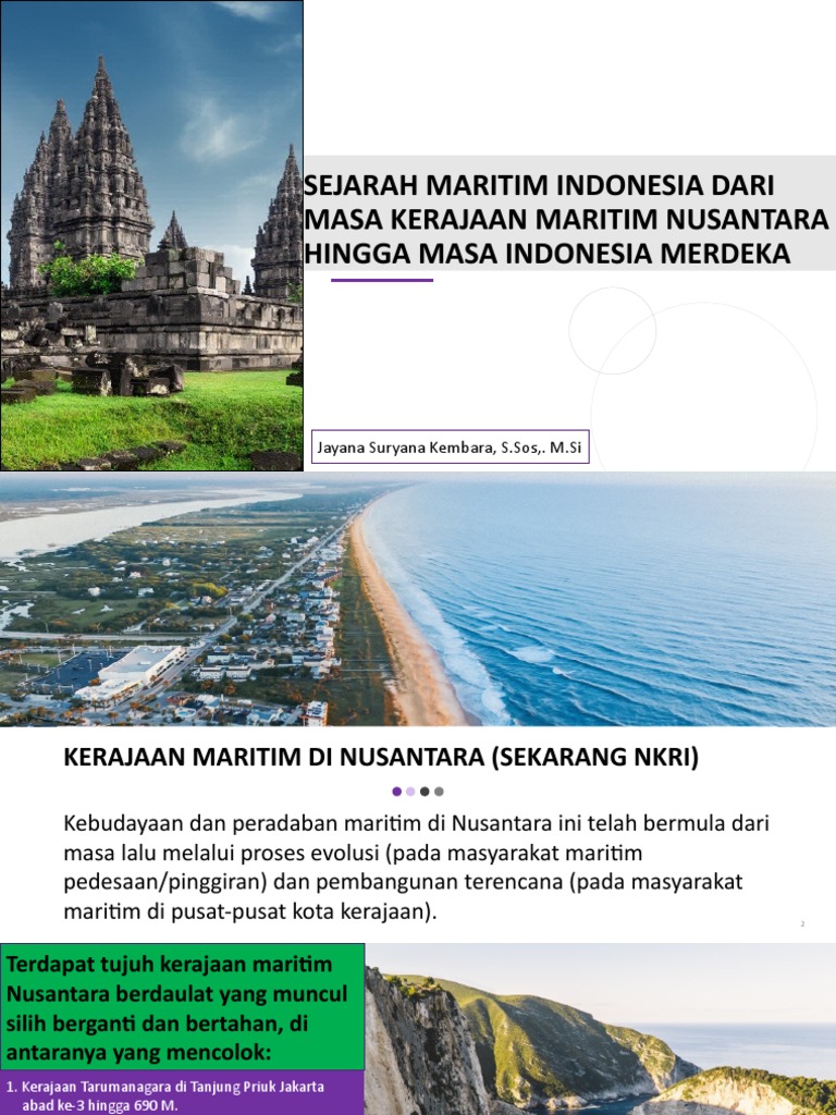Sejarah Maritim Indonesia Dari Masa Kerajaan Maritim Nusantara | PDF