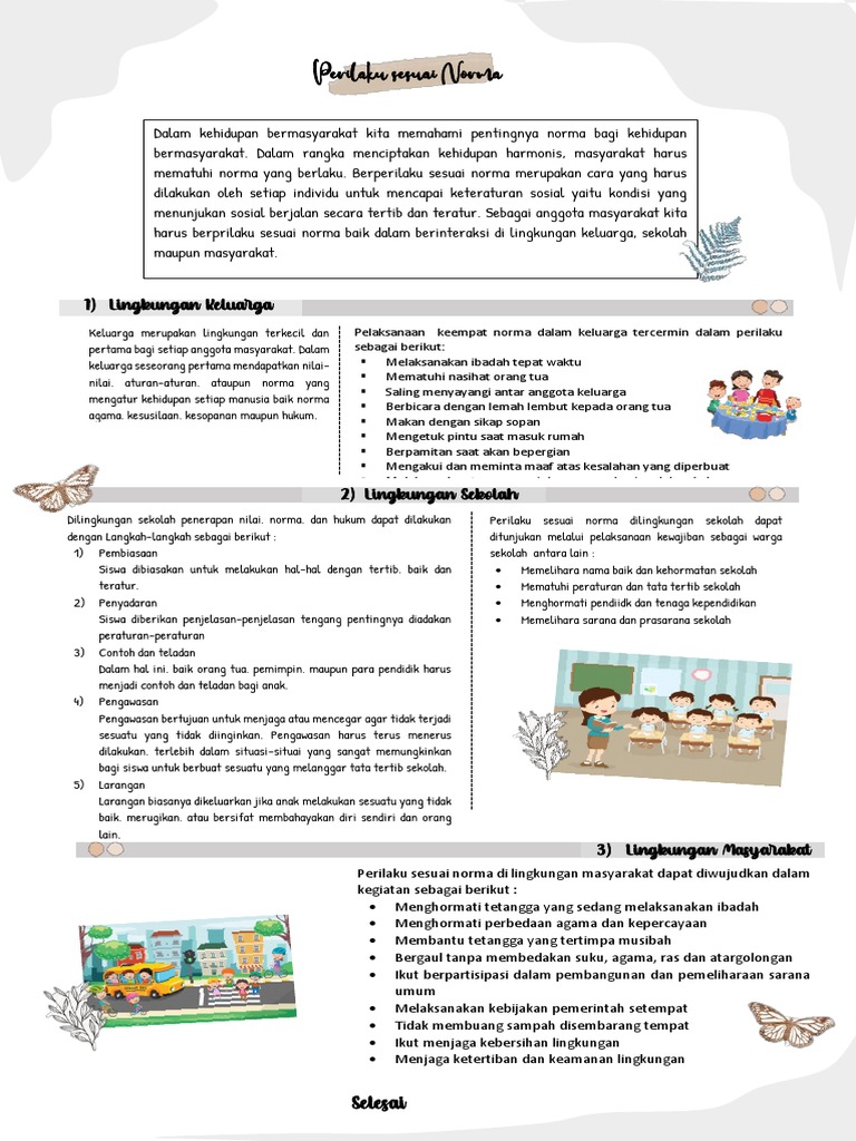 Perilaku Sesuai Norma | PDF
