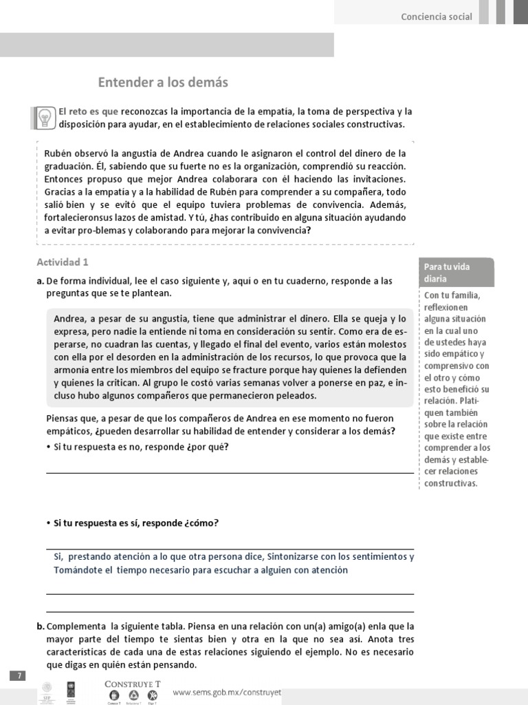 Empatía y relaciones constructivas | PDF | Empatía | La naturaleza humana
