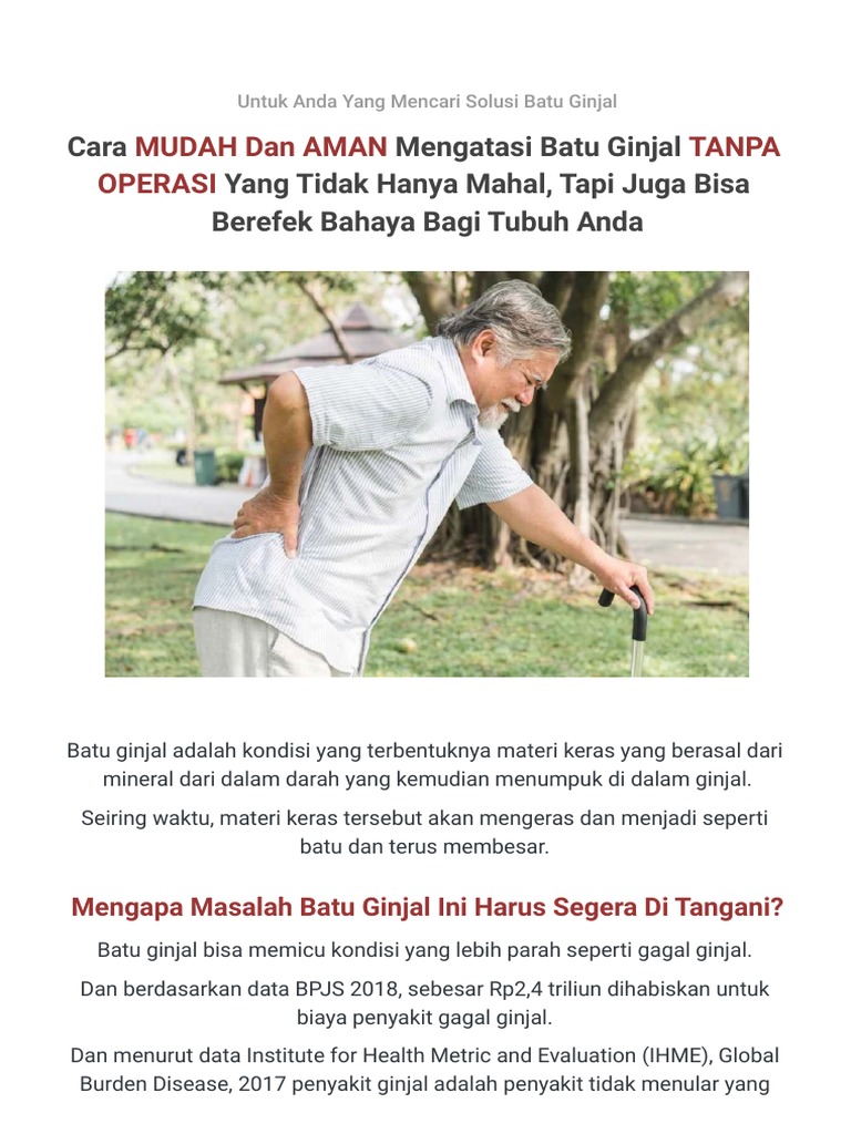 Pelvifit Atasi Batu Ginjal Tanpa Operasi | PDF Pelvifit Atasi Batu Ginjal Tanpa Operasi | PDF