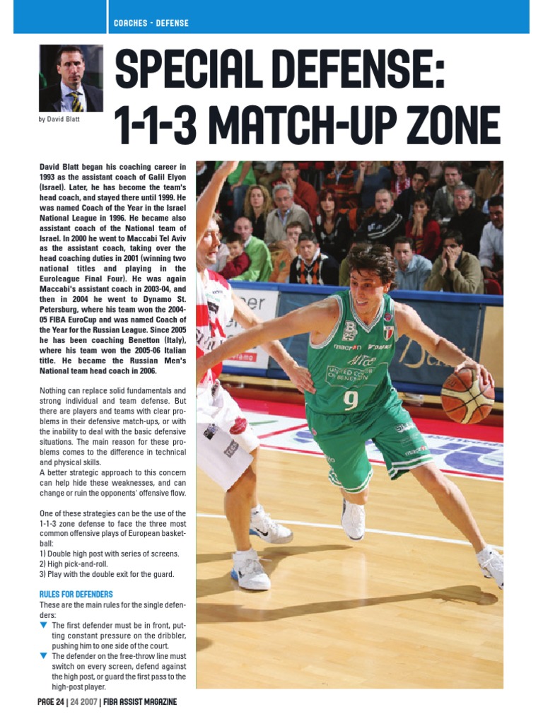1-1-3 Match-Up Zone Defense Explained | PDF | Sports | Ball Games