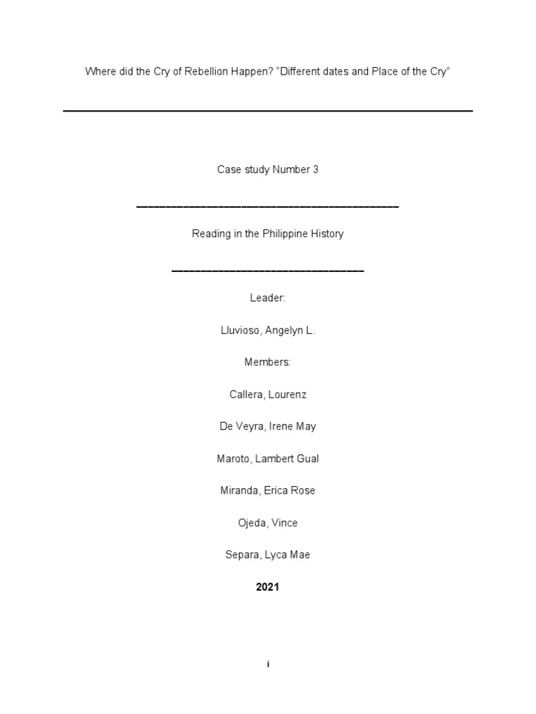 Case Study Final2.0 | PDF | Philippines