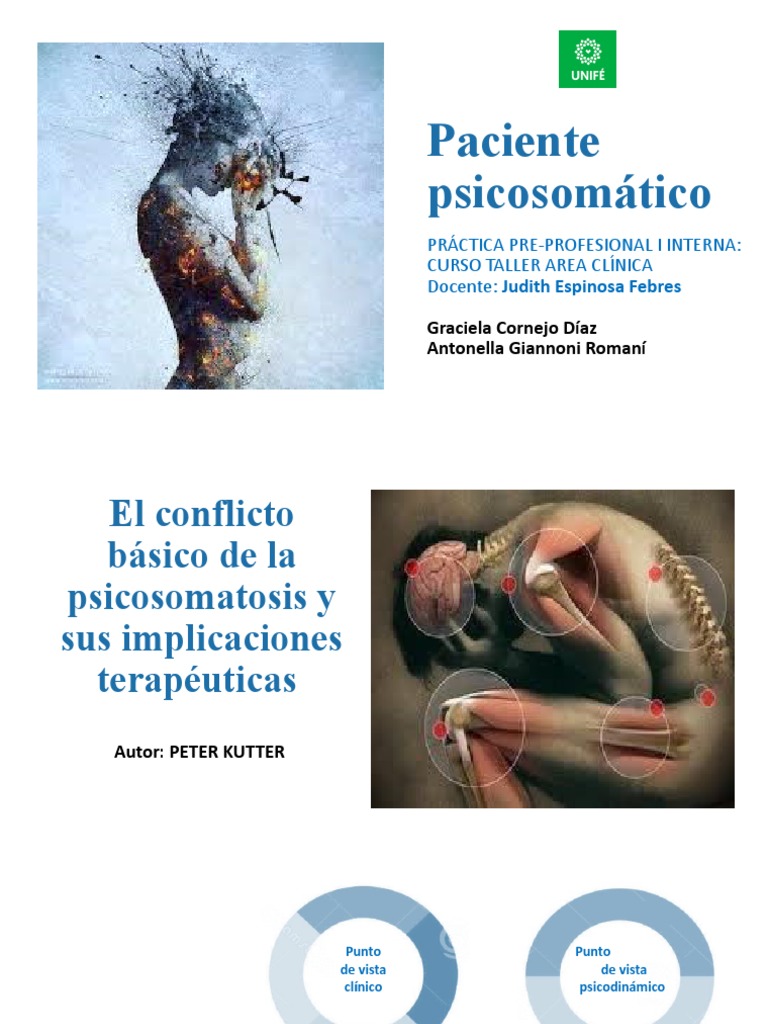 Paciente Psicosomático | PDF | Psicoterapia | Psicoanálisis