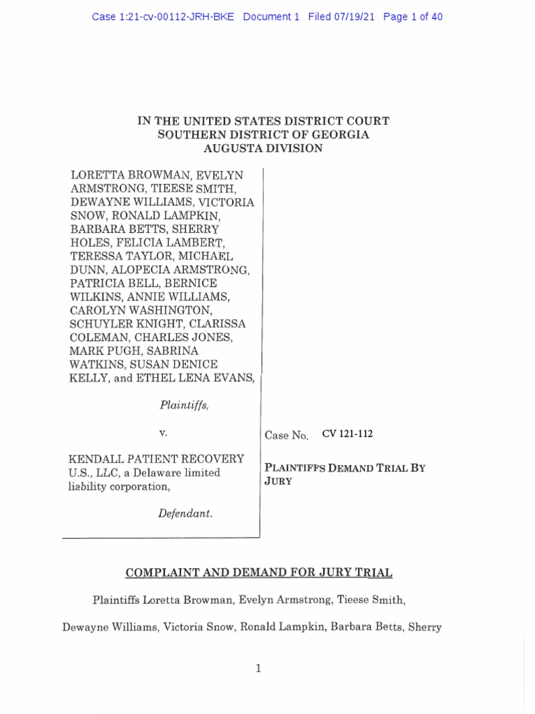 Class Action | PDF | Complaint | Lawsuit