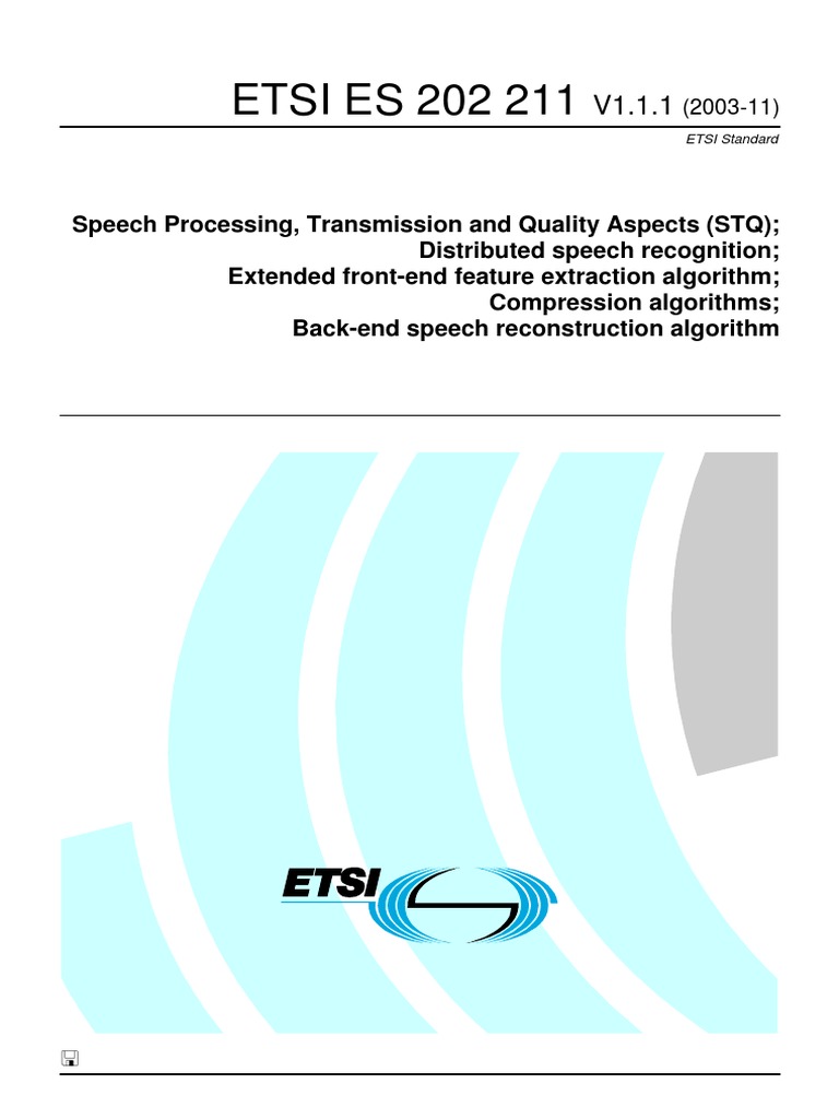 Etsi Es - 202211v010101p | PDF | Sampling (Signal Processing) | Spectral Density
