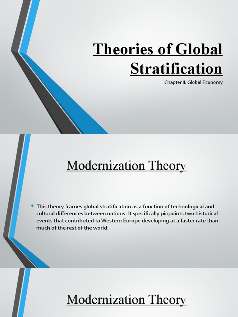 Lesson 4 Theories of Global Stratification | PDF | Modernization Theory ...
