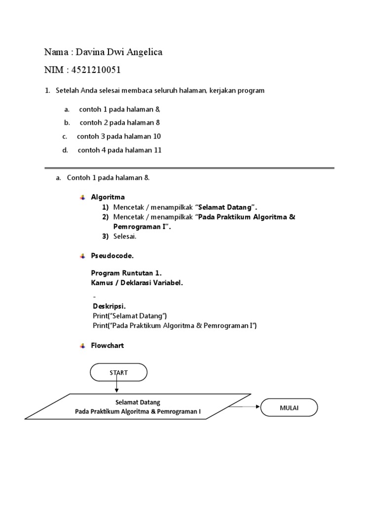 Prak01 - Sequence - 4521210051 - Davina Dwi Angelica | PDF