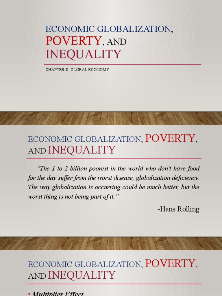 Lesson 3 Economic Globalization, Poverty, and Inequality | PDF | Discrimination & Race Relations ...