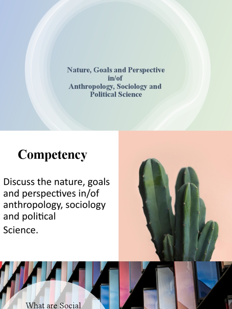 Nature, Goals and Perspective in | PDF | Anthropology | Sociology