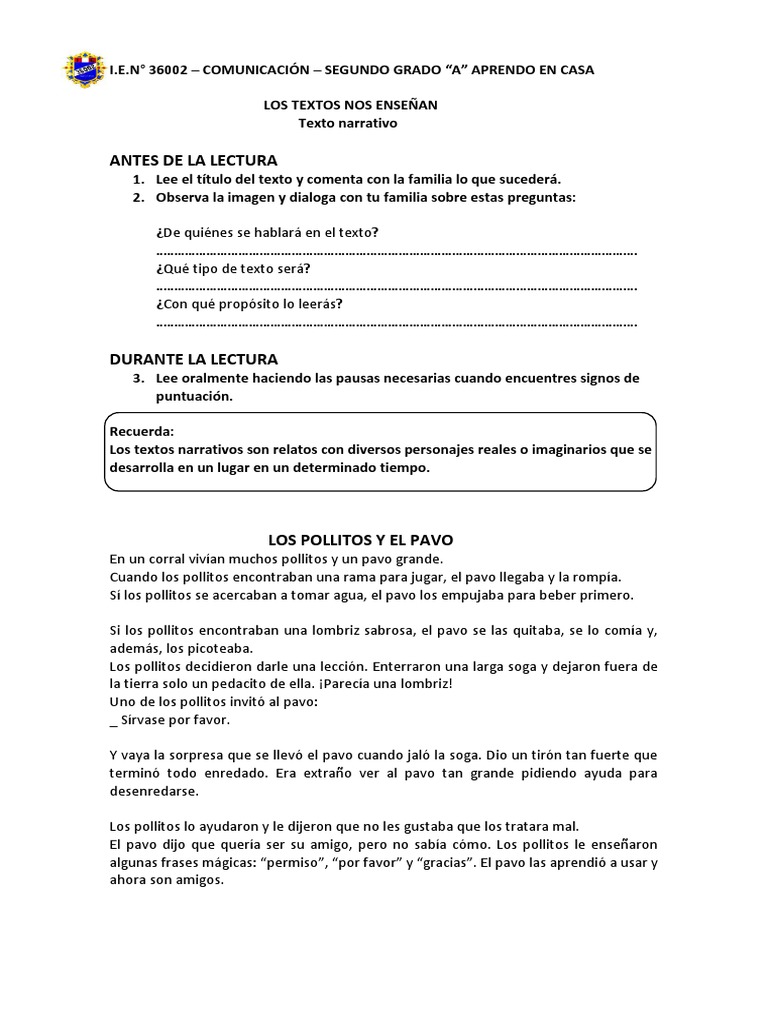 Los Pollitos y El Pavo | PDF