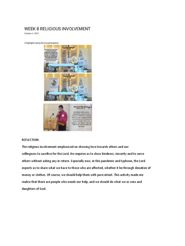 MISSIONARY RESPONSE Activity | PDF